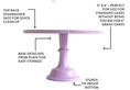 Light Purple Pedestal Cake Stand | Cupcake Display – Porcupine Paper Co.