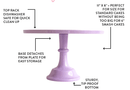 Light Purple Pedestal Cake Stand | Cupcake Display – Porcupine Paper Co.